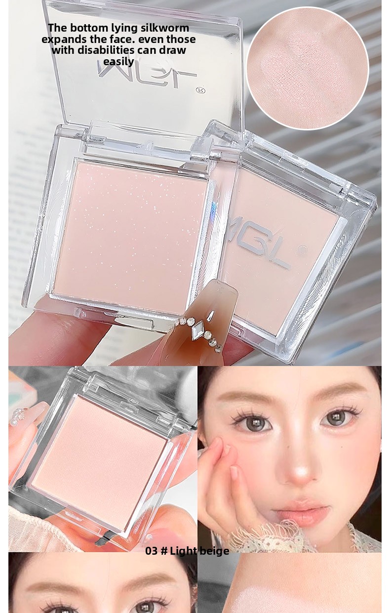 Single-color Highlight Eyeshadow Palette - Affordable Bright White ...