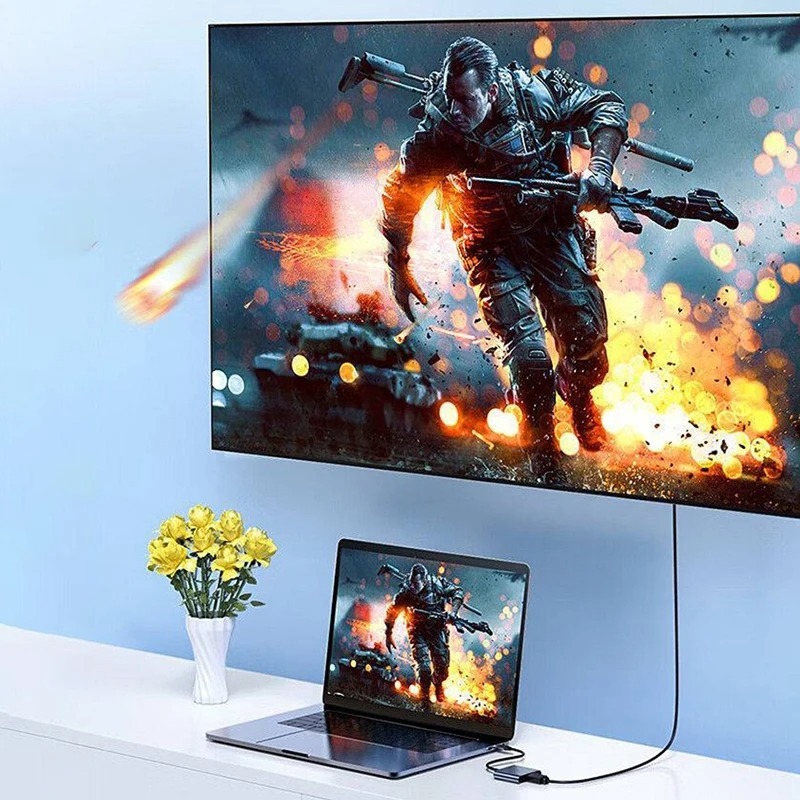 USB Port HUB Multifunctional 3 in 1 Converter Data Type C to HD 4K PD ...