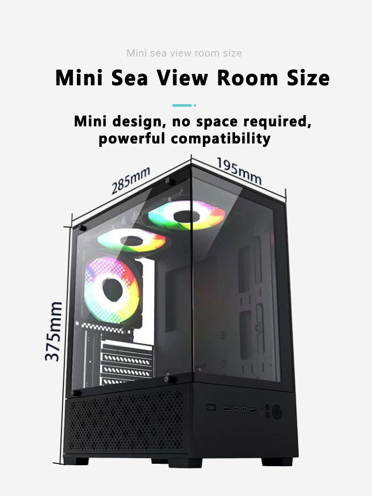 ICE Whale X-2 Computer Case M-ATX Mini-ITX Motherboard Seaview Room ...