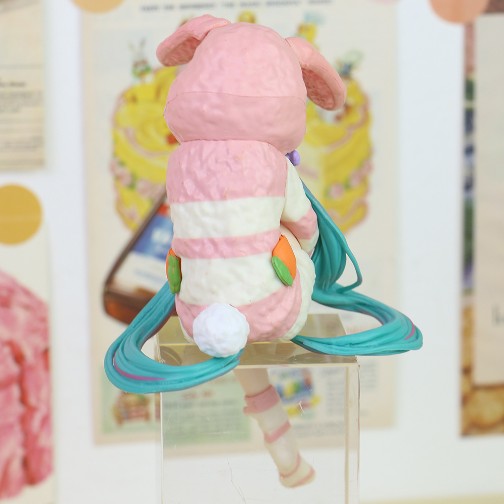 New 14cm VOCALO Anime Hatsune Miku Action Figure Rabbit Ear Pajamas ...