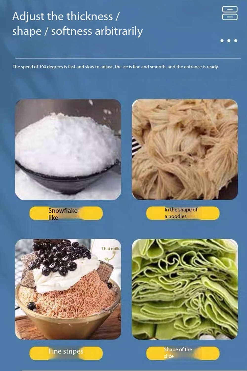 Snowflake Ice Machine 720w 3 seconds Commercial Ice Maker Smoothie ...