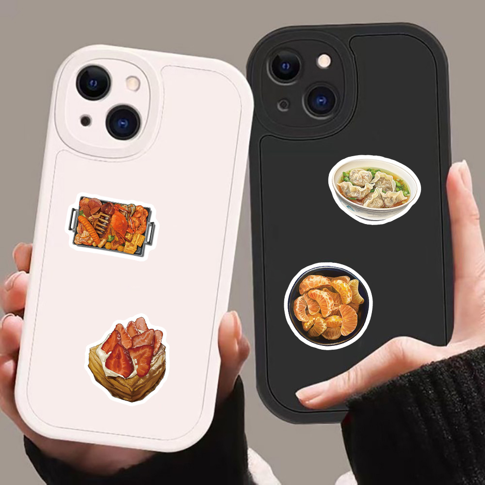 120PCS Realistic Delicious Food Dishes Graffiti Stickers For Helmet ...