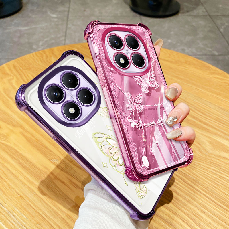 YBD Girl Butterfly Casing For Redmi Note 15 Pro Plus 5G Note 14 Pro+ 5G ...