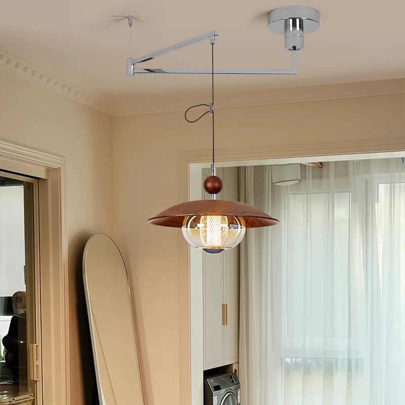 Lampu Gantung Mid-century Vintage Chandelier Rocker Arm Liftable ...