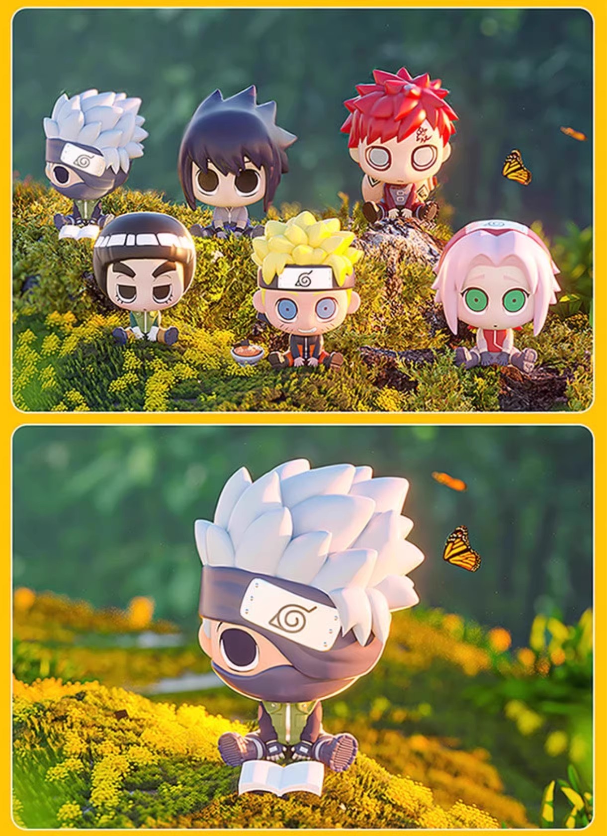 Miniso Naruto Shippuden Zuozuo Series Blind Box Toy Collection Sasuke ...