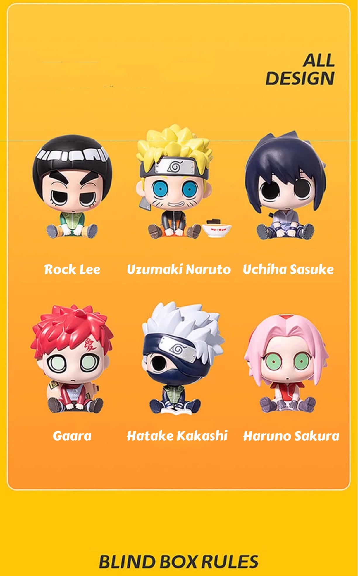 Miniso Naruto Shippuden Zuozuo Series Blind Box Toy Collection Sasuke ...