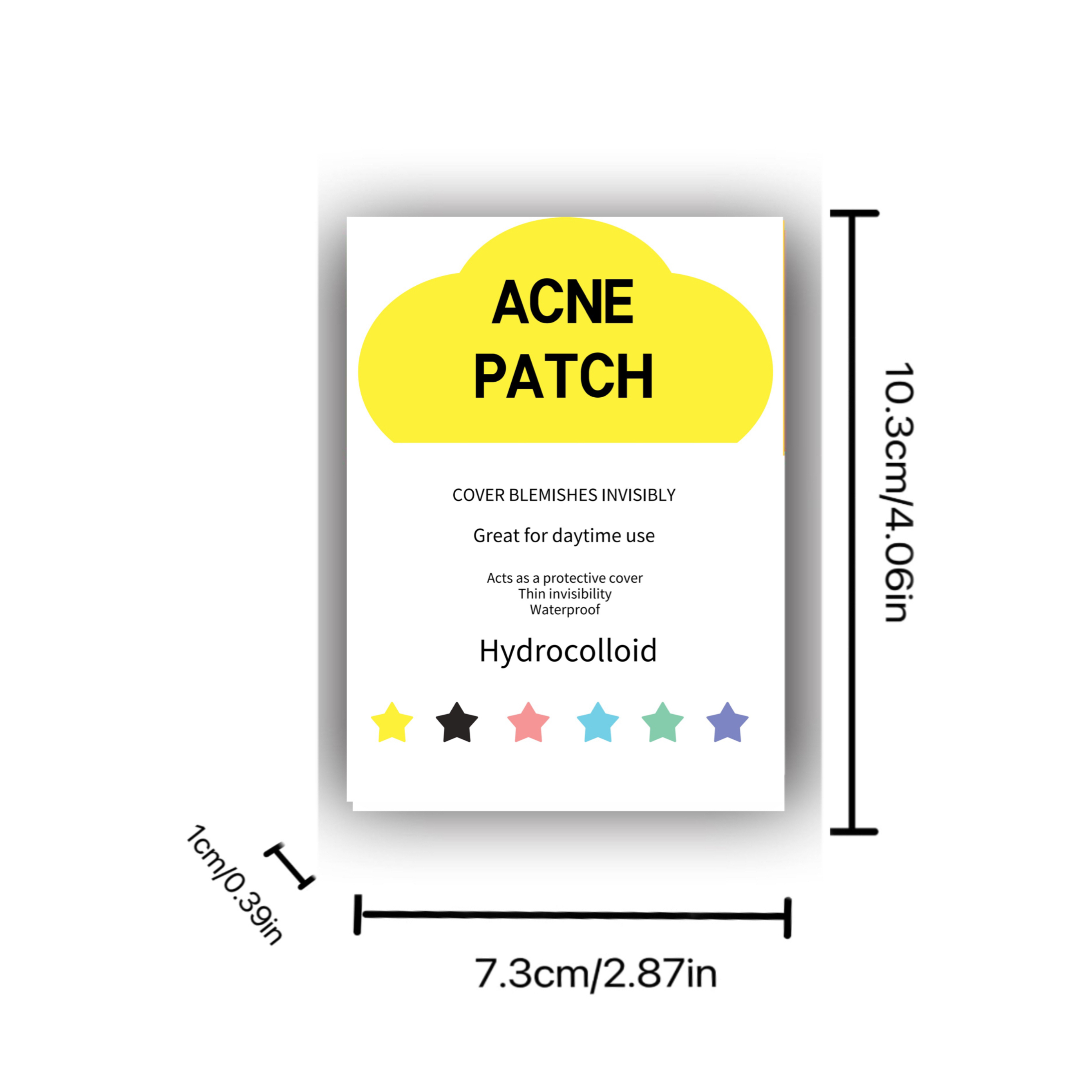 480 Pcs Star Pimple Patch Set - Colorful, Invisible Acne Stickers for ...