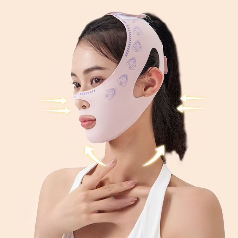 V-Lift Face Mask with Bandage - Firming for Nasolabial Folds & Double ...