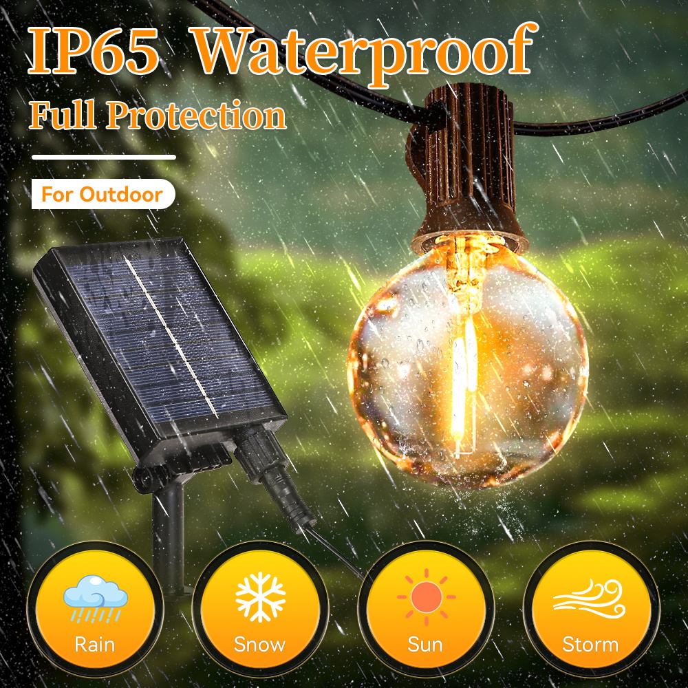 Led Bulb String Lights Outdoor Waterproof Holiday Party Lights 30/20M ...