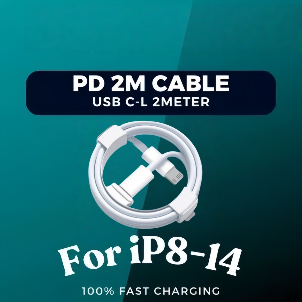 20W PD USB-C Fast Charger + Type-C to L Cable for iP 8 to 14 | Shopee ...
