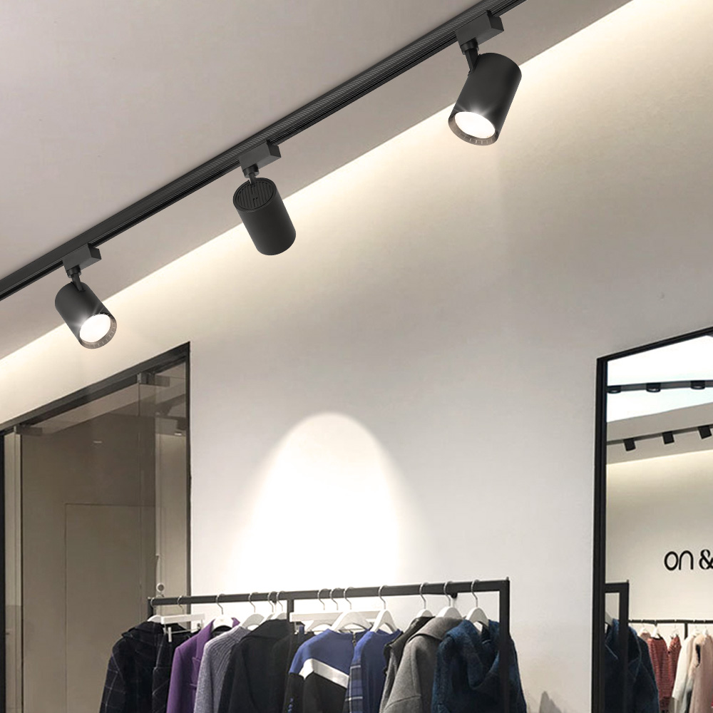 LED Track Light 3 Color Ceiling Track Spotlight 3/4/6pcs Set COB Rail ...