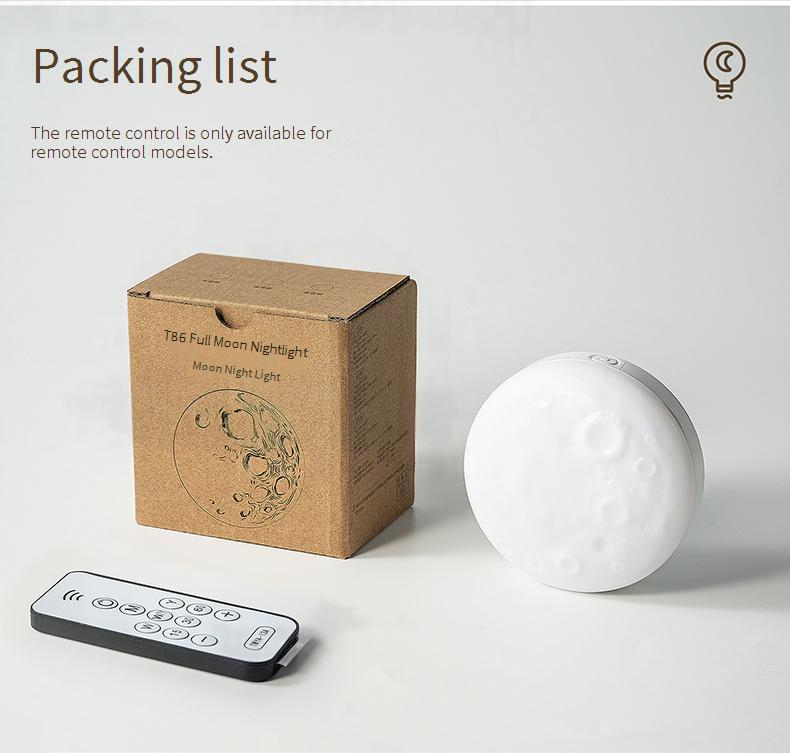 Voice-Controlled Moon Night Light for Bedroom Bedside - Smart Plug-in ...