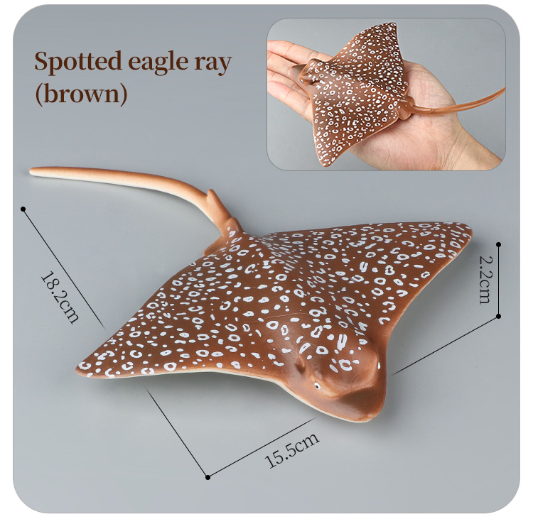Stingray Manta Ray Figures Fish Toy Ocean Marine Animal Figurines Anime ...