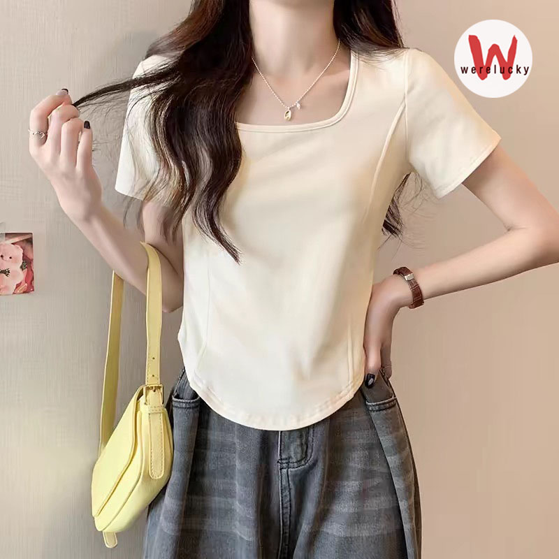 【Fast shipping】Women Structure Line T-Shirt Tops For Women‘s Croptop ...