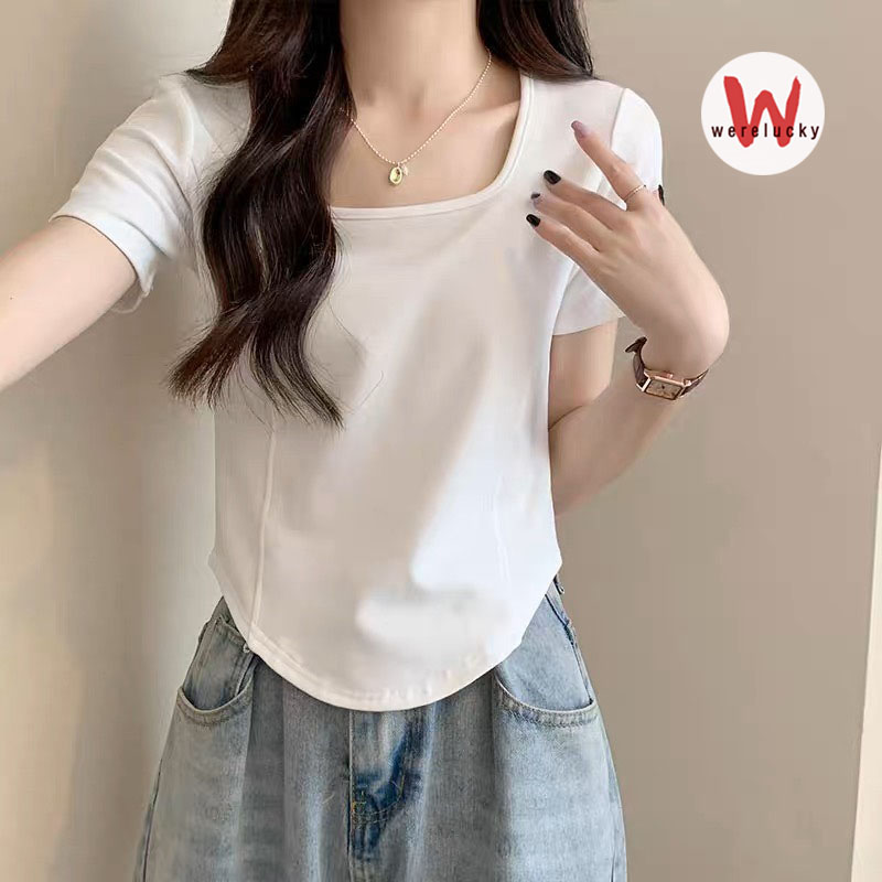 【Fast shipping】Women Structure Line T-Shirt Tops For Women‘s Croptop ...