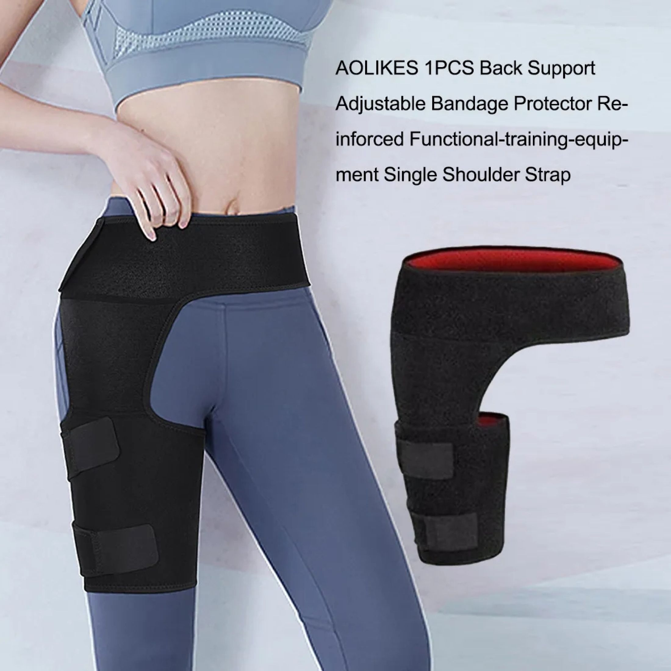 Hip Brace Thigh Compression Sleeve Hamstring Groin Compression Support ...