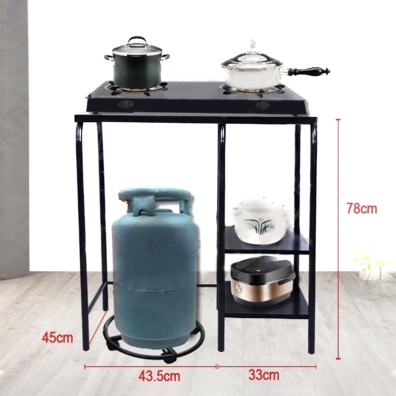 dapur rak memasak STAINLESS STEEL kitchen stove rack gas rack cooking ...