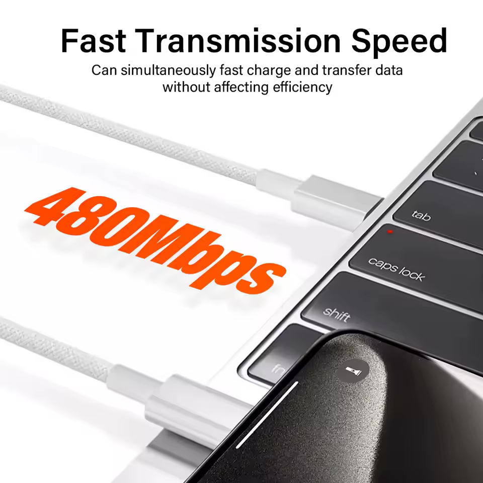 1m Pd 60w Fast Charging Cable - Anti-break Protection - Type C to C ...