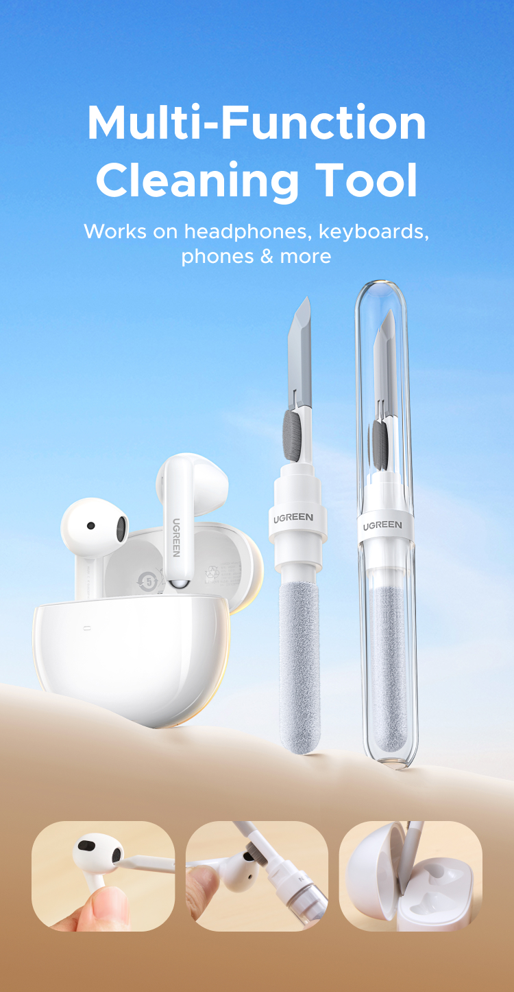 UGREEN Upgrade Headphones Multi-function Cleaning Pen Silicone Pen Nib ...