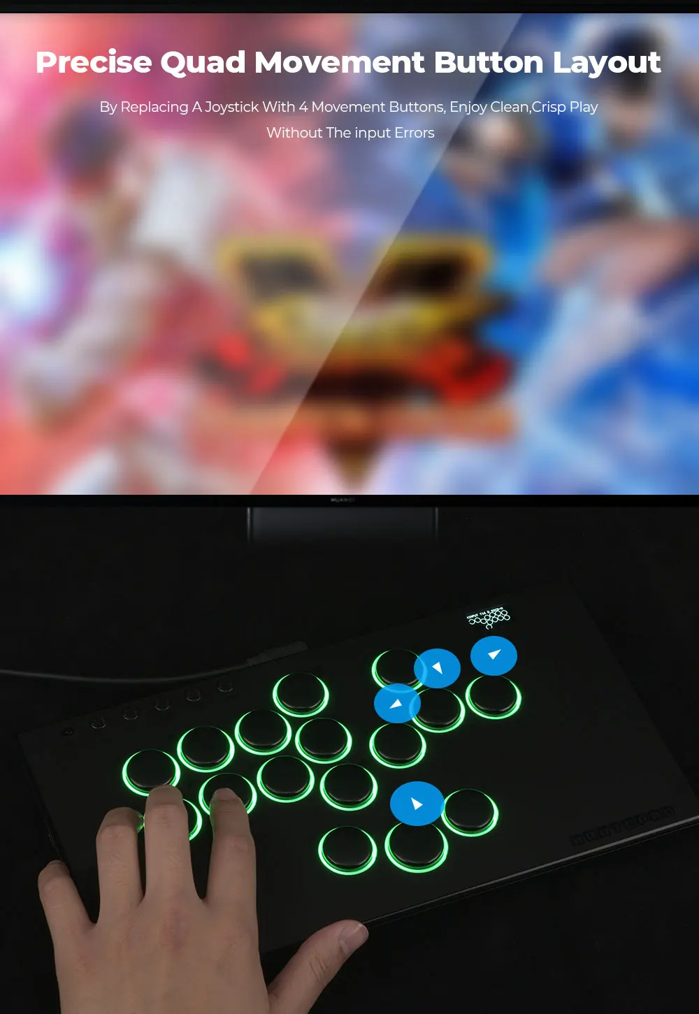 Haute42 E16 Mirrored Hitbox Leverless Controller For PC/PS4/PS5/Switch ...