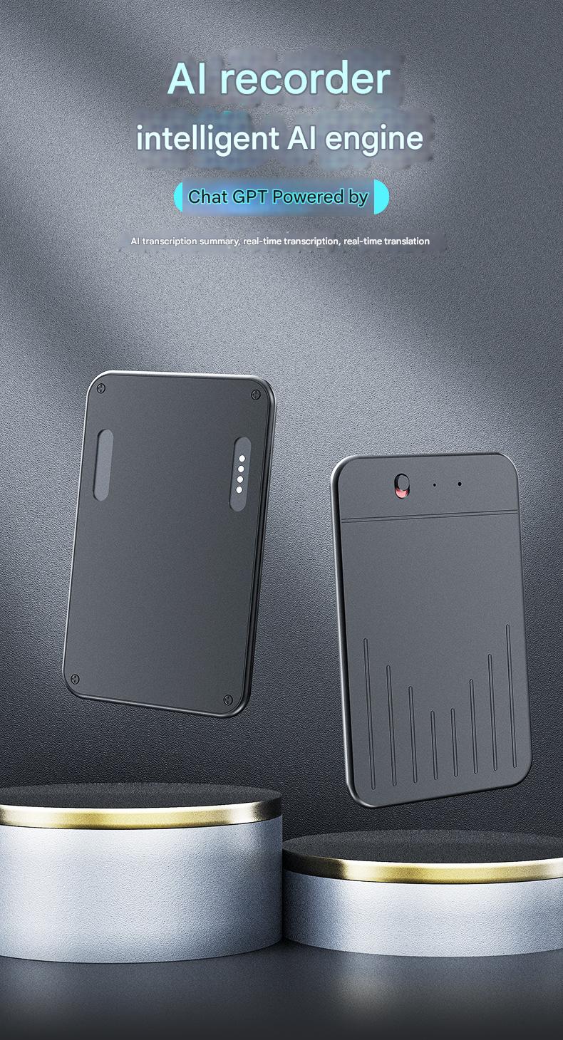 New AI Voice Recorder APP Control AI Notetaking Device translation ...