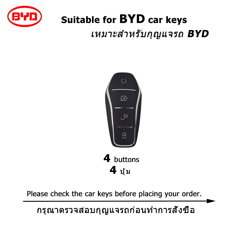 high quality BYD key remote case for Sealion5/Atto3/Seal/Dolphin ...