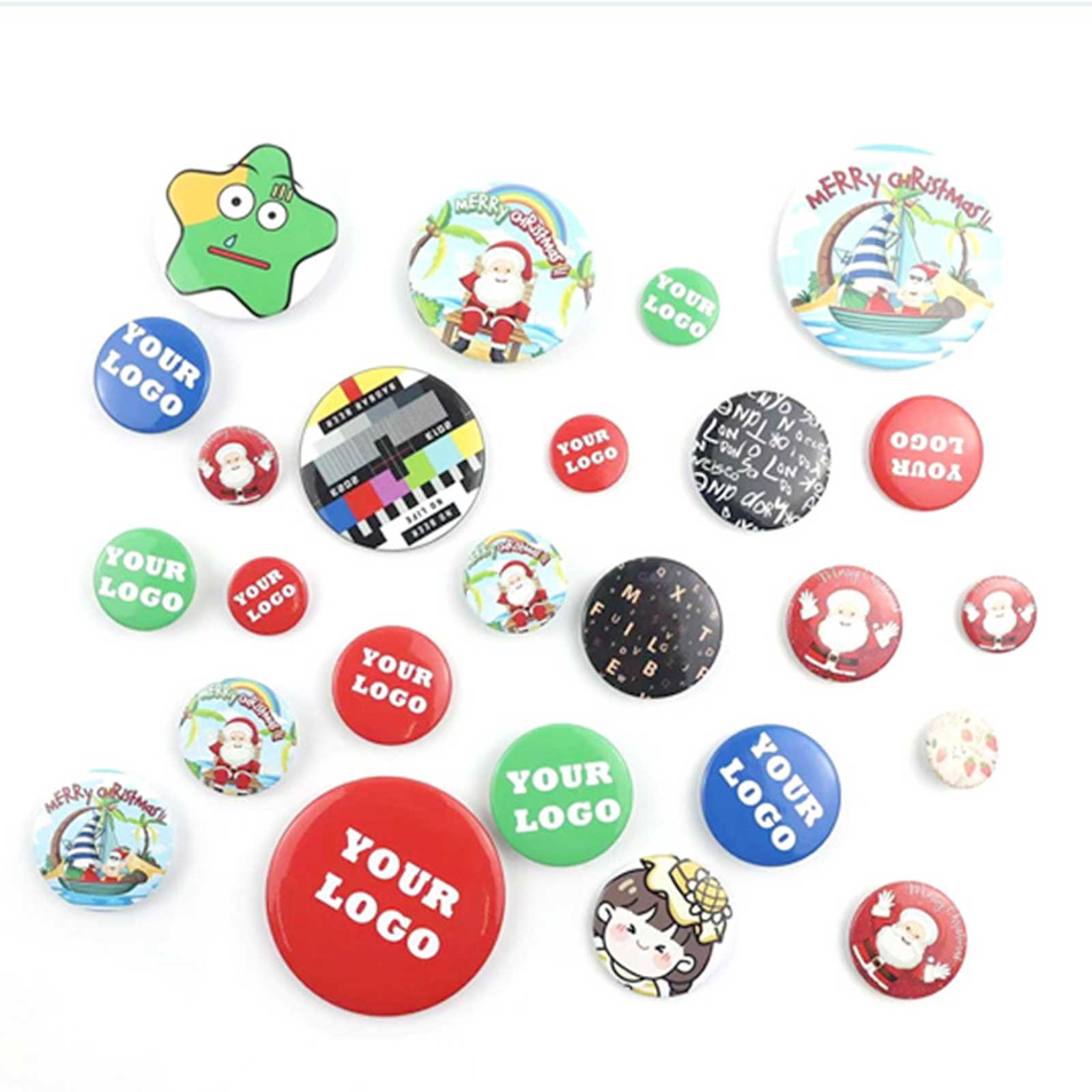 [Local delivery] 100pcs 58MM tinplate soft magnetic glue refrigerator ...