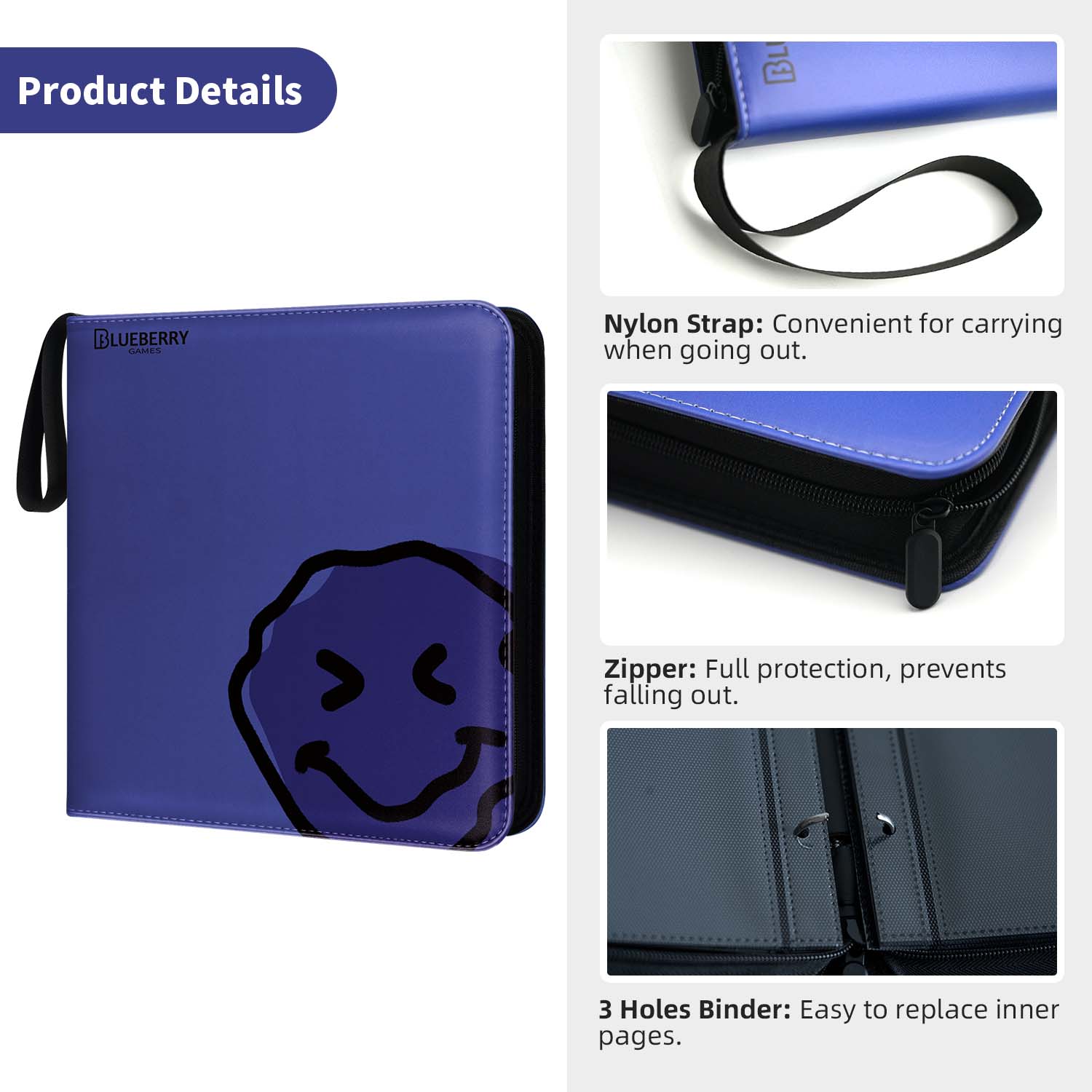 Blueberry Toploader Binder Album Set Black Binder 240Pocket Lomo ...