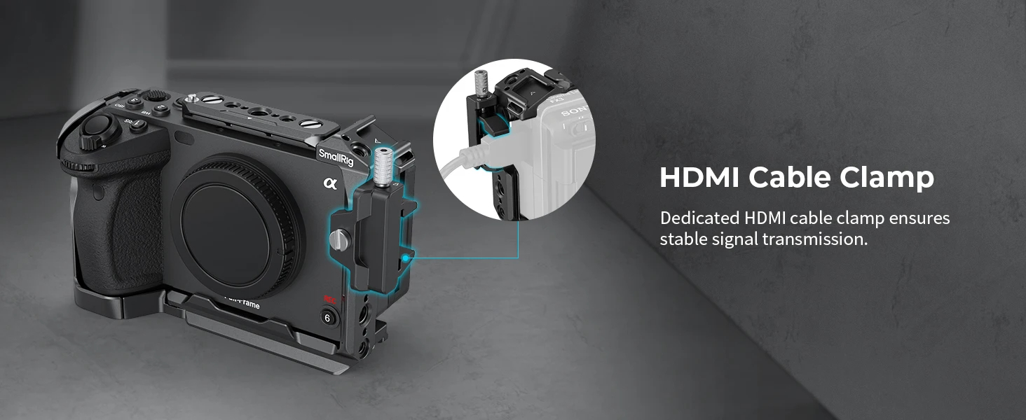 SmallRig FX30 FX3 Cage with HDMI Cable Clamp, Cold Shoe and NATO Rail ...