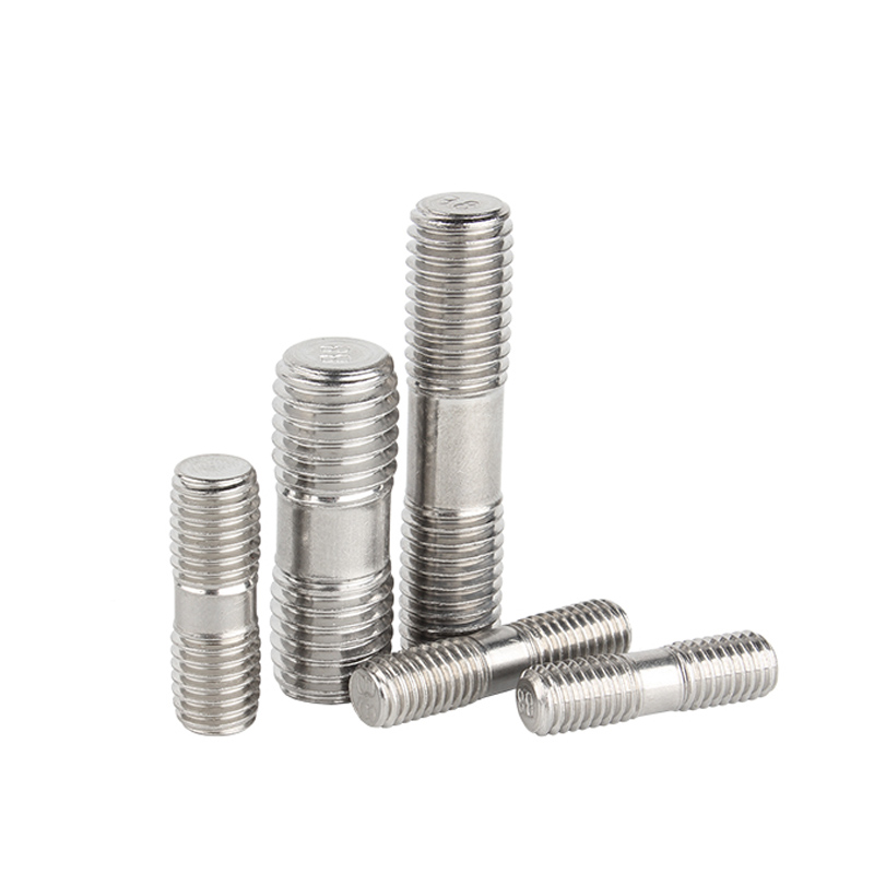 304 Stainless Steel Double End Thread Rod Headless Stud Bolts Screw Rod ...