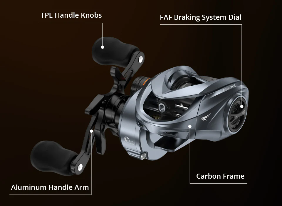 KastKing Kestrel Bait Finesse System Baitcasting Reel 5.5KG Max Drag 11BB+1RB 8.4:1 High Speed ...