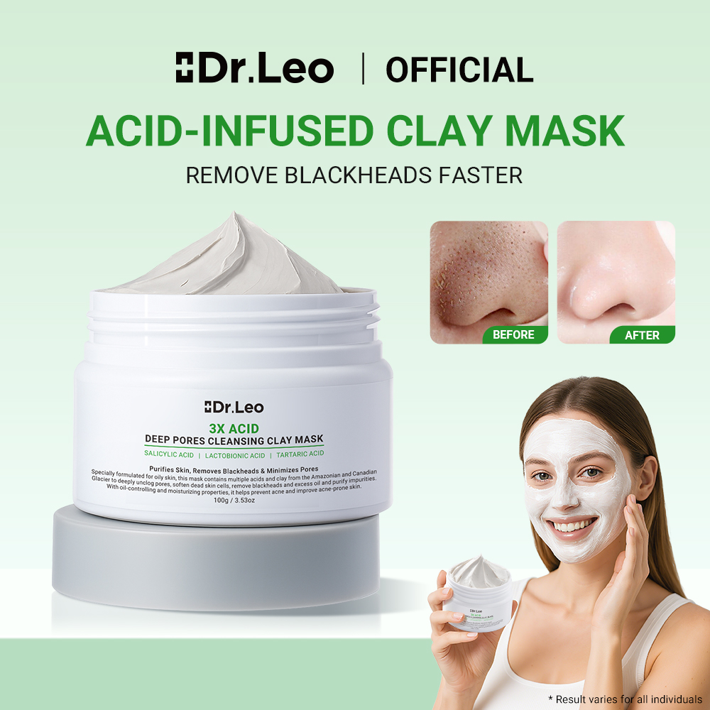 [BUY 1 FREE 1]Dr.Leo Blackhead Removal White Clay Mask Deep Pores ...