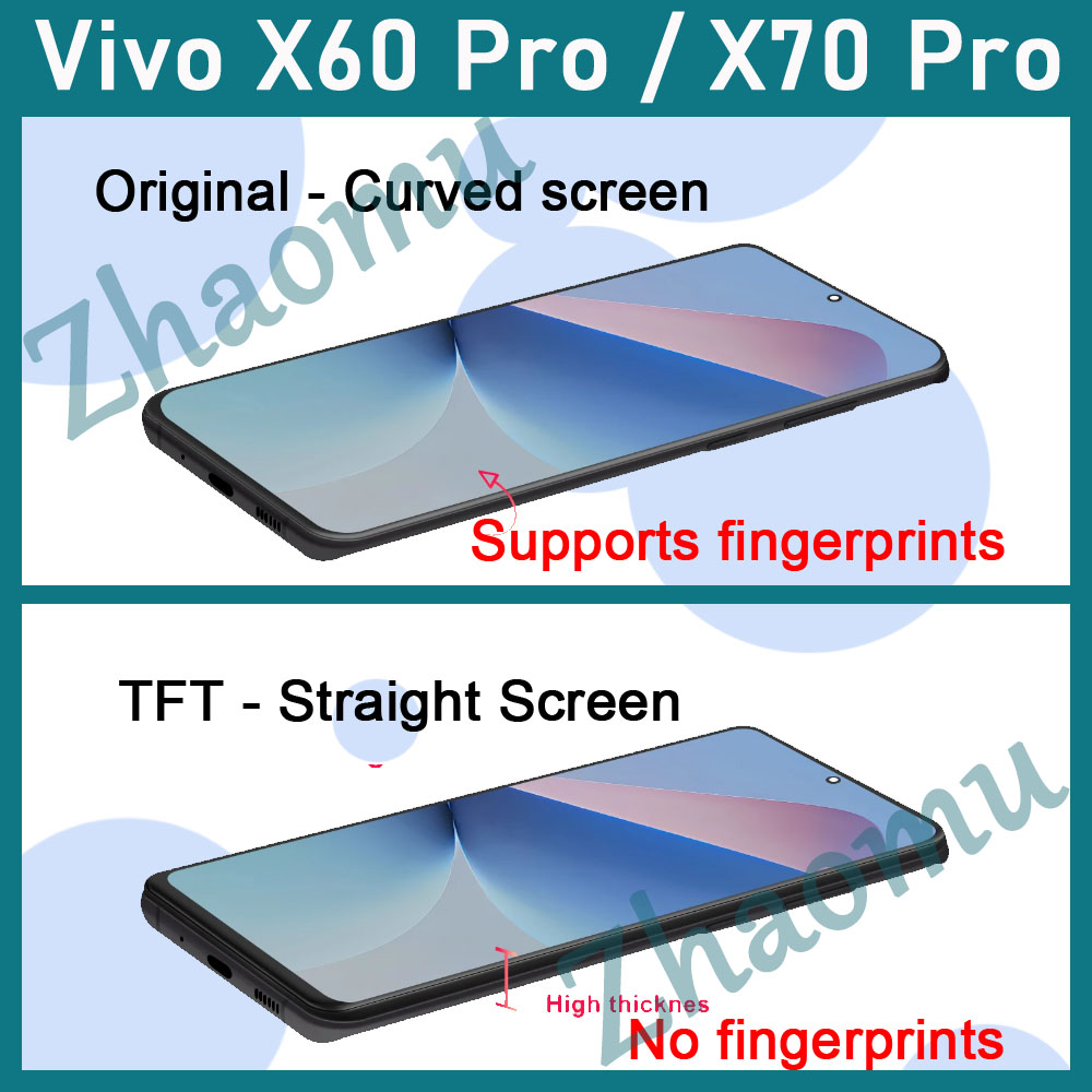 Original AMOLED Vivo X60 Pro X70 Pro 5G LCD Display Touch Screen Replacement | Shopee Malaysia