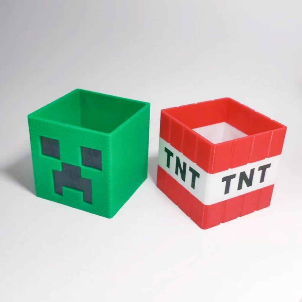 Minecraft Creeper TNT Pen Organizer & Pencil Holder - Unbreakable ...