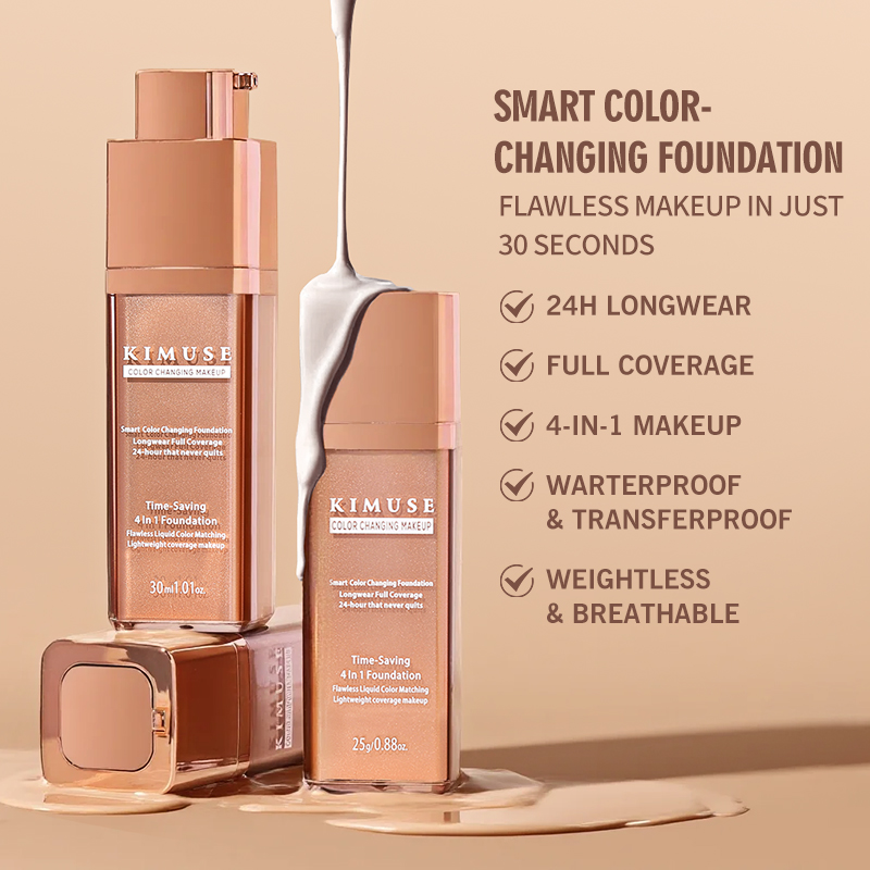 KIMUSE Smart Color Changing Foundation Makeup 24H Long-lasting ...