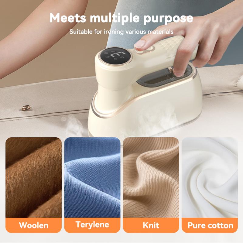 Handheld Steam Iron with LED Screen 1200W Garment Steam Iron 2 Layers ...