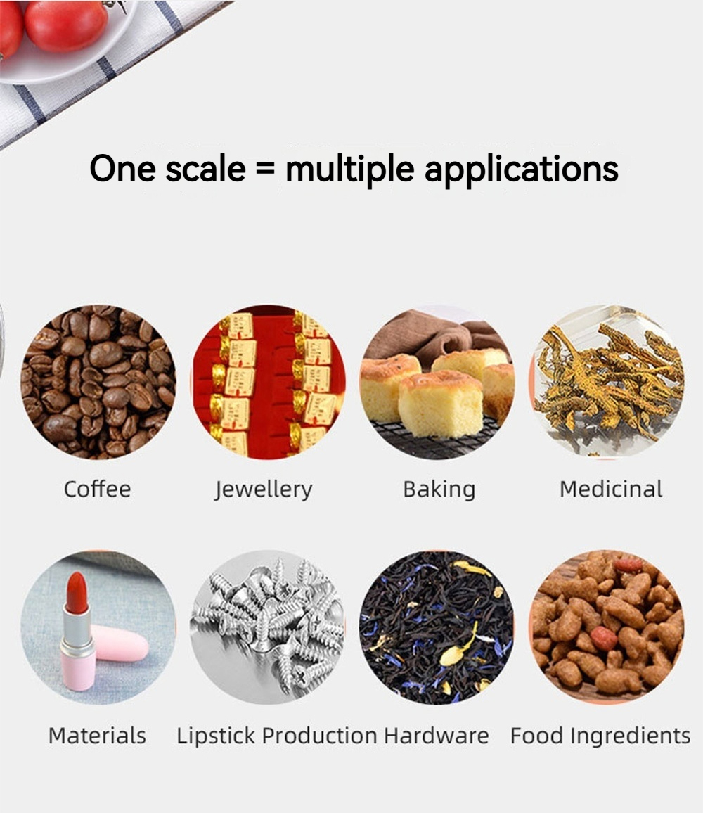 INSMART Kitchen Scale, Electronic Scale,6 UnitsFood Scale, LED Display ...