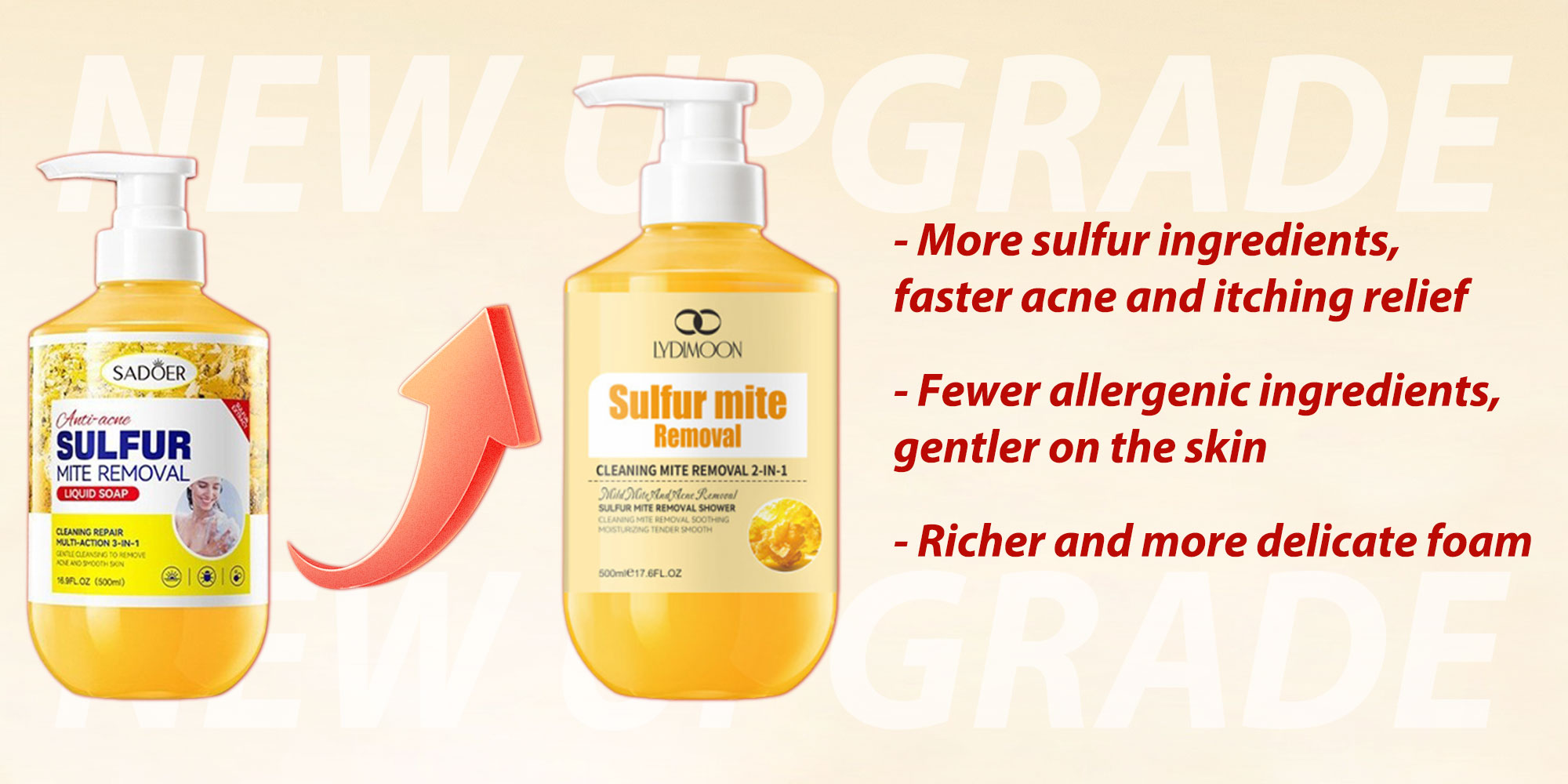 Sulfur Soap Acne Body Wash Relieve Itching Remove Acne Remove Body ...