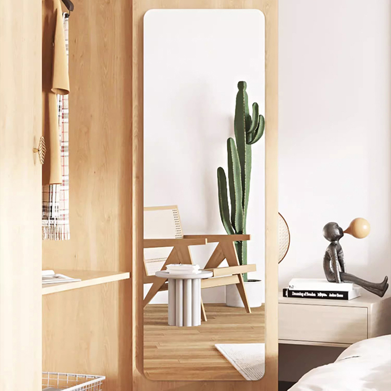 Wall Mirror Acrylic Full-Length Mirror Self-adhesive splicing mirror HD ...