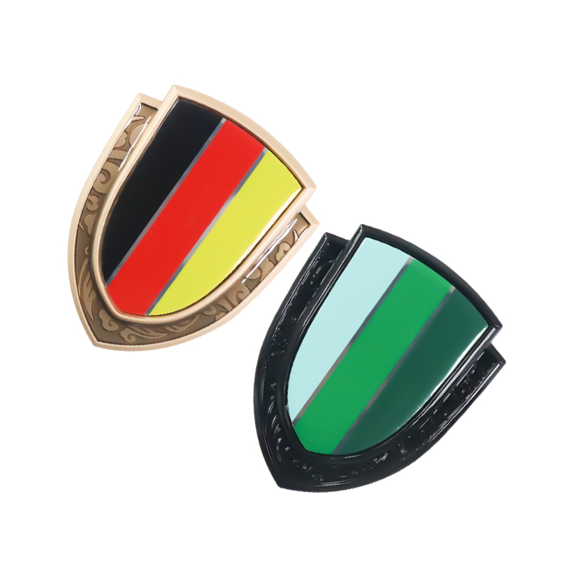 3D metal Car Three-color Colorful National flag Patriotic Medal ...