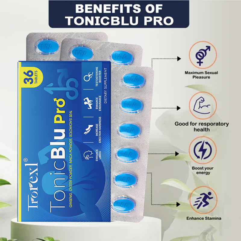 Trorexl TonicBlu Pro-Energy Tablets Nourishment Male Supplement ...