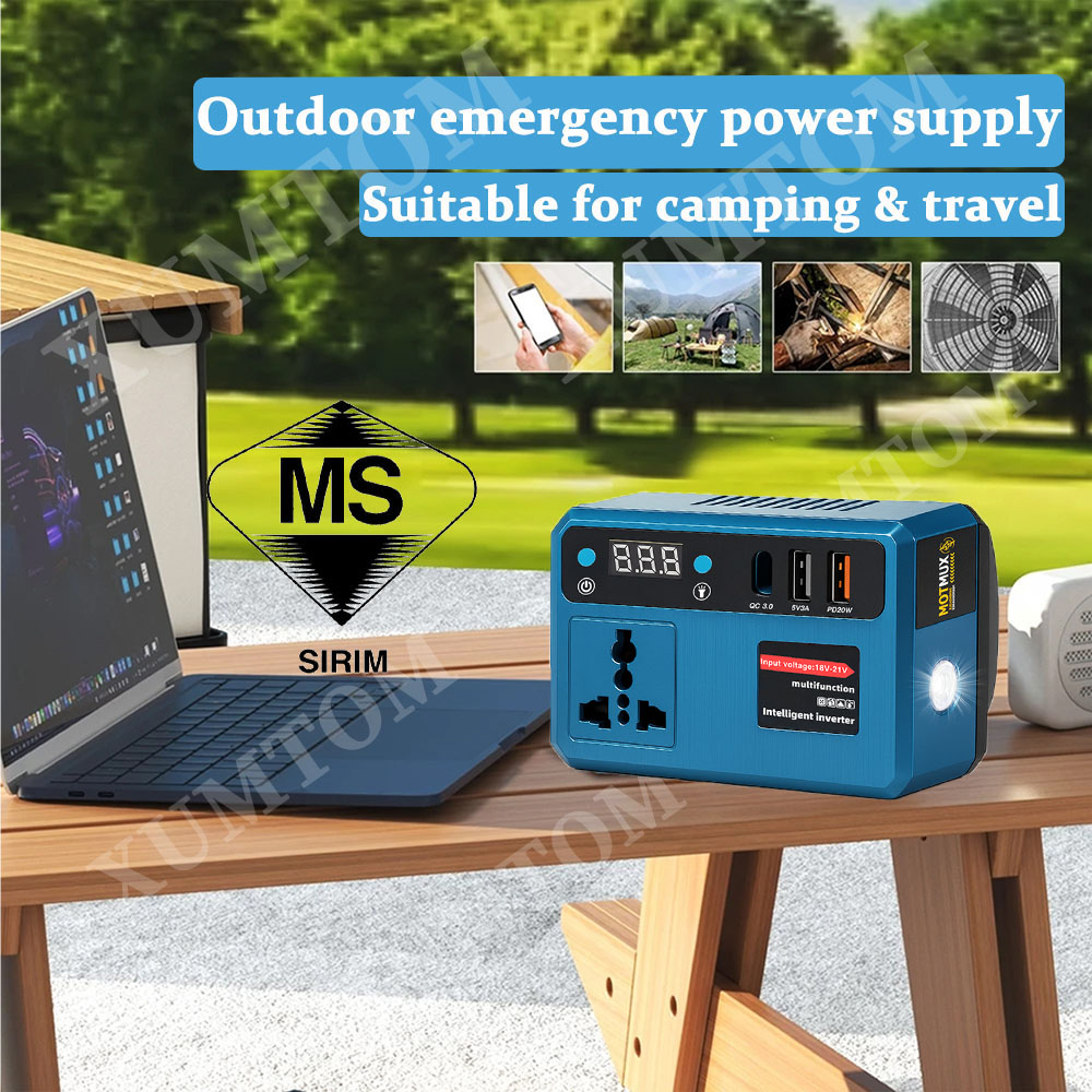XUMTOM Portable Power Inverters for 21V Battery 150W AC Outlet Inverter ...