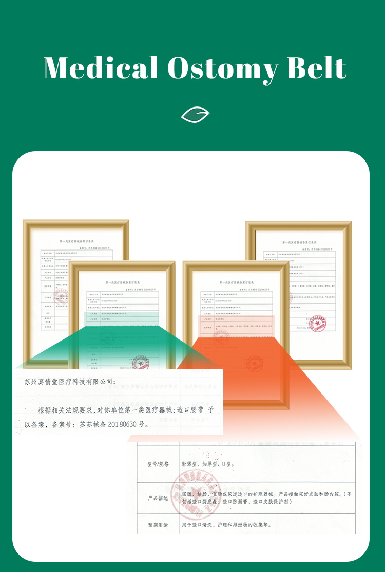 U-shaped Abdominal Belt Stoma Breathable Adjustable Abdominal Ostomy ...