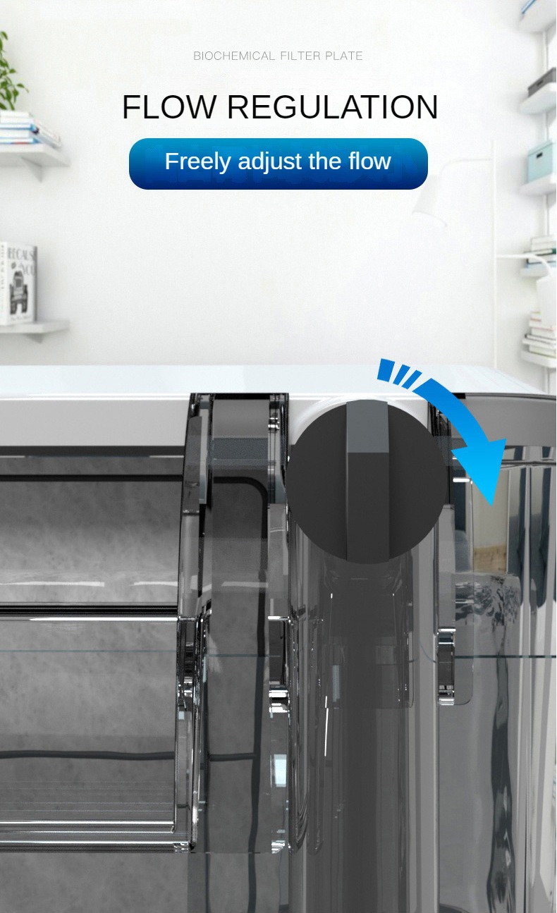 TOPOP Fish Tank Slim Hang-On Filter Water Purification Circulation ...