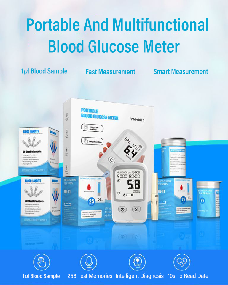 [Free Strips+Lancets]Automatic Glucometer 10s Accurate Results No ...