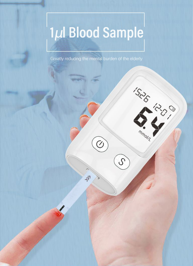 [Free Strips+Lancets]Automatic Glucometer 10s Accurate Results No ...