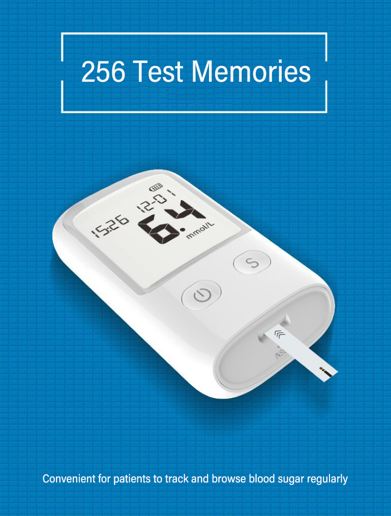 [Free Strips+Lancets]Automatic Glucometer 10s Accurate Results No ...