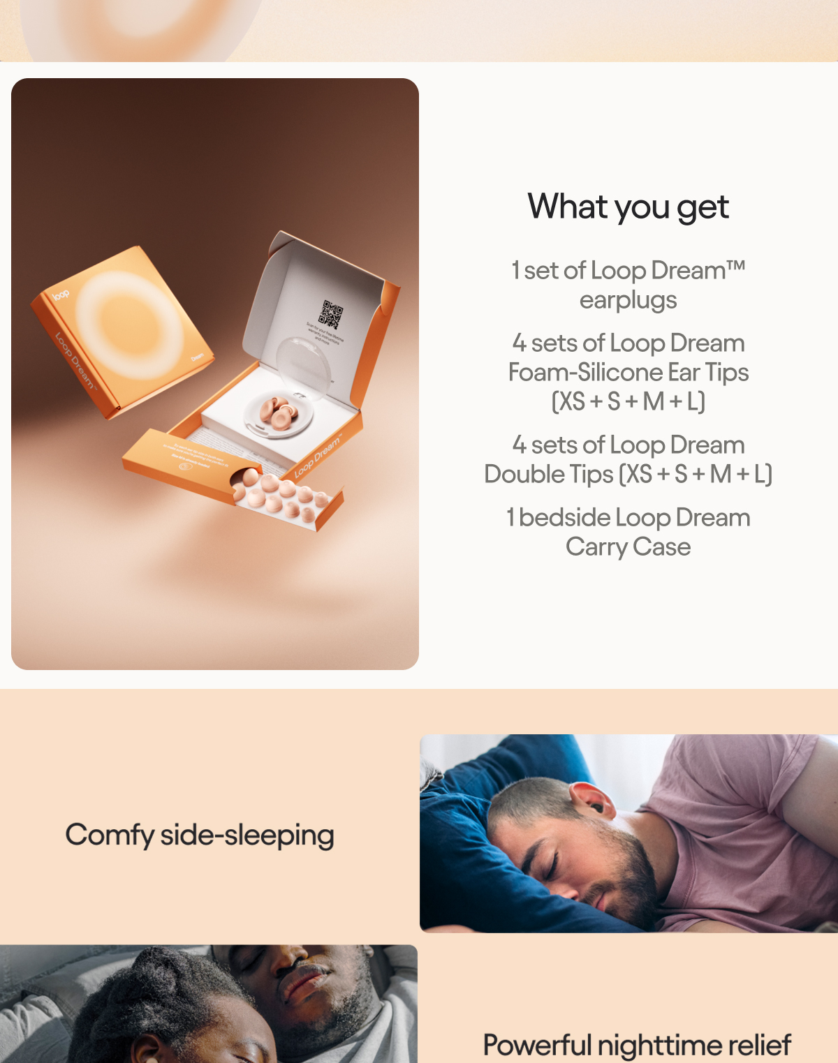 Loop Dream – Silicone/Memory Foam Earplugs for Sleep Comfort | Comfortable Ear Plugs for Snoring ...