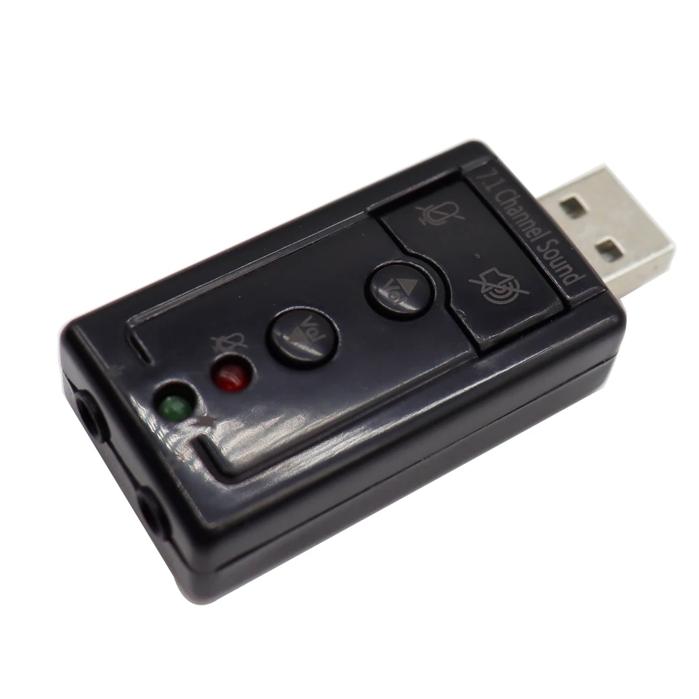 USB Sound Card 7.1 External Desktop Laptop Driver Free High Frequency USB Audio Jack | Shopee ...