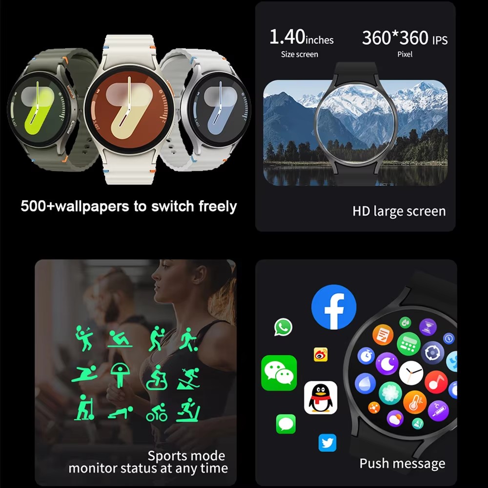 2025 New Galaxy Watch 5/7 Smart Watch AMOLED1.52 IP68 Waterproof GPS ...
